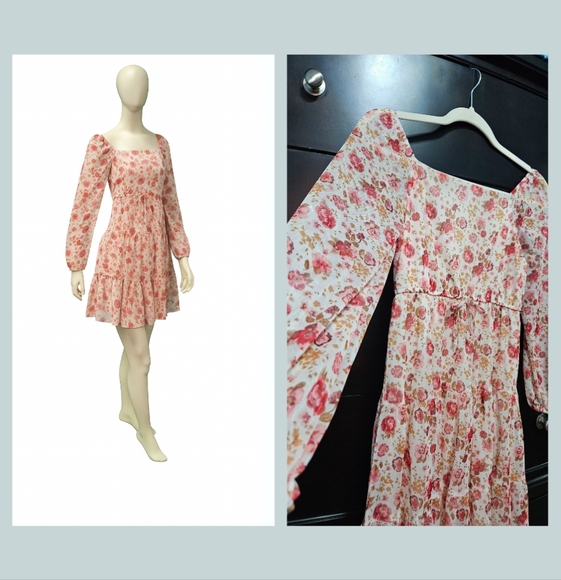 Dresses | Floral Drees Xl Three Pink Heartd | Poshmark